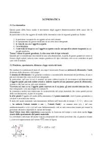 Cinematica completa in fisica | Schemi e mappe concettuali di Fisica | Docsity