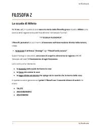 La scuola di Mileto e i tre filosofi principali (Talete, Anassimene e ...