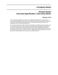 System use case specification sample | Exercises Information Systems ...