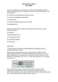 Lista de exercicios sobre eletromag 3 | Exercícios Física | Docsity