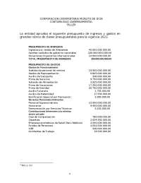 Caso práctico de contabilidad gubernamental | Ejercicios de Contabilidad Pública | Docsity