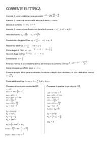 Formulario FISICA II | Schemi e mappe concettuali di Fisica | Docsity