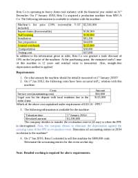 Financial Accounting | Exercises Finance | Docsity