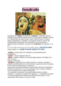 Commedia antica; Aristofane | Appunti di Greco | Docsity