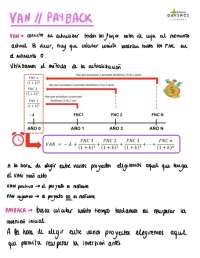Teoria sobre Van y Payback | Esquemas y mapas conceptuales de Economía de la Empresa | Docsity