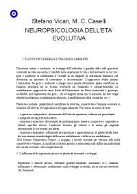 Stefano Vicari, M. C. Caselli Neuropsicologia dell'età evolutiva ...