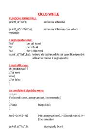 Ciclo while informatica | Schemi e mappe concettuali di Informatica ...