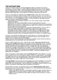 --THE ELEPHANT MAN -- | Schemi e mappe concettuali di Storia Inglese ...