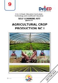 Agricultural Crop Production Grade 9 | Summaries English | Docsity