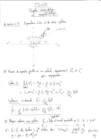 Correction of EXERCICES ABOUT DIPOLE ELECTROSTATIQUE | Exercises Physics | Docsity