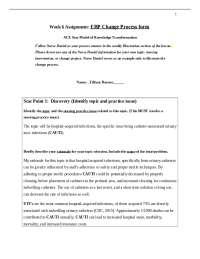 Week 6 Assignment: EBP Change Process form ACE Star Model of Knowledge Transformation | Exams ...