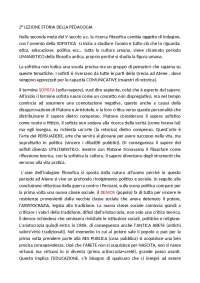 La sofistica e la figura di platone | Appunti di Storia Della Pedagogia | Docsity