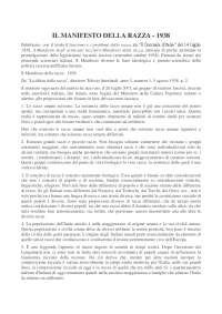 IL MANIFESTO DELLA RAZZA - 1938 | Guide, Progetti e Ricerche di Storia ...