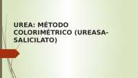 Urea metodo colorimetrico ureasa salicilato | Diapositivas de ...