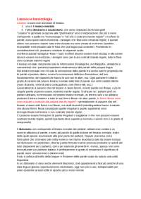 Lessico e Lessicologia/Sintassi - Linguistica Generale | Appunti di Linguistica Generale | Docsity