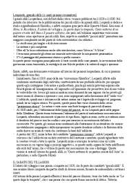 GIACOMO LEOPARDI (grandi idilli) | Appunti di Italiano | Docsity