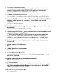 NR. 714 Domande e risposte POLITICA ECONOMICA - Management Mercatorum | Prove d'esame di ...