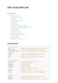 Guida MATLAB per CADSP Ingegneria elettronica | Guide, Progetti e Ricerche di Sistemi Digitali ...