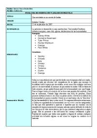 Analisis de la película | Apuntes de Medicina | Docsity