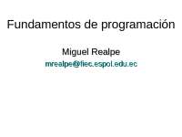 Fundamentos de programación en Python | Diapositivas de Programación Informática | Docsity