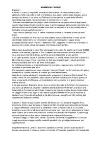 Robinson Crusoe spiegazione | Sbobinature di Letteratura Inglese | Docsity