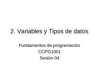 Fundamentos de programación en Python | Diapositivas de Programación Informática | Docsity