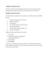 Frame construction document wrd | Exams Engineering | Docsity