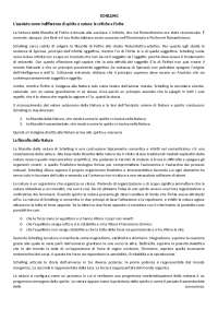 Riassunto schelling filosofia | Schemi e mappe concettuali di Filosofia | Docsity