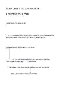 Storia delle Istituzioni Politiche Colombo Polis greca | Schemi e mappe concettuali di Storia ...