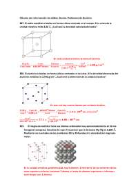 Química. Problemas.Sienko. Cálculos sólidos | Ejercicios de Química | Docsity