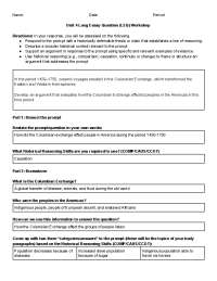 AP World LEQ breakdown | Assignments History | Docsity