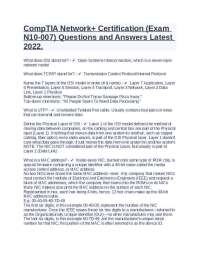 CompTIA Network+ Certification (Exam N10-007) Questions and Answers ...