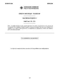 Exames for the schools concours | Exams Mathematics | Docsity