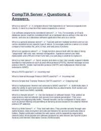 CompTIA Server + Questions & Answers. | Exams Computer Science | Docsity