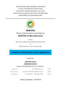 Schéma de subdivision et leur applications | Slides Mathematics | Docsity