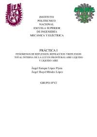 Practica de fotonica 2..... | Esquemas y mapas conceptuales de Física | Docsity