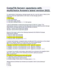 CompTIA Server+ questions with multichoice Answers latest version 2022 ...