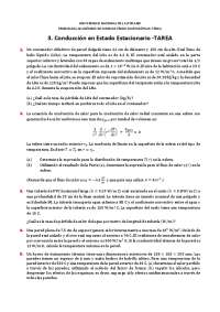 Ejercicios para resolver de transferencia de calor | Exámenes de Transmisión de Calor | Docsity