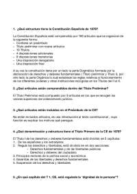 Practica del tema 1de constitución | Ejercicios de Derecho Constitucional | Docsity