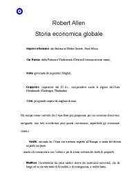 Robert Allen Storia economica globale | Schemi e mappe concettuali di ...