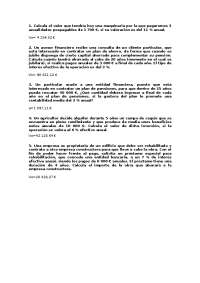 Ejercicios de rentas anuales inmediatas | Resúmenes de Contabilidad | Docsity