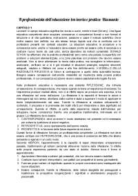 Il professionista dell'educazione tra teoria e pratica - Riassunto | Appunti di Didattica ...