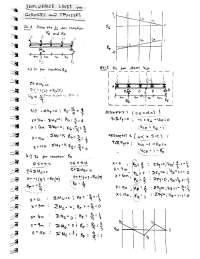 INFLUENCE LINES FOR GIRDERS AND TRUSSES | Exercises Theory of Structures | Docsity