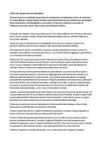 Elaborato di Storia - L’Italia dal risorgimento alla Repubblica. | Esercizi di Storia ...