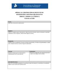 INTERVENCIÓN E INVESTIGACIÓN EDUCATIVA UNIDAD 3, SEMANA 9, ACTIVIDAD 2 ...