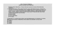 Ap chemistry unit 1 practice test mcq | Exams Chemistry | Docsity