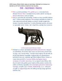 RIM – NASTANAK I RAZVOJ | Ispiti' predlog Istorija | Docsity