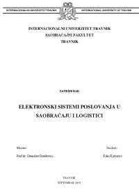 ELEKTRONSKI SISTEMI POSLOVANJA U SAOBRAĆAJU I ... | Skripte' predlog ...
