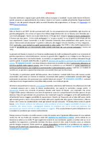 DEWEY, IL SUO PENSIERO | Appunti di Scienze Umane | Docsity