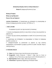 LESSON PLAN (Quarter 1- Module 6) PART 1 | Study Guides, Projects, Research Teaching method ...